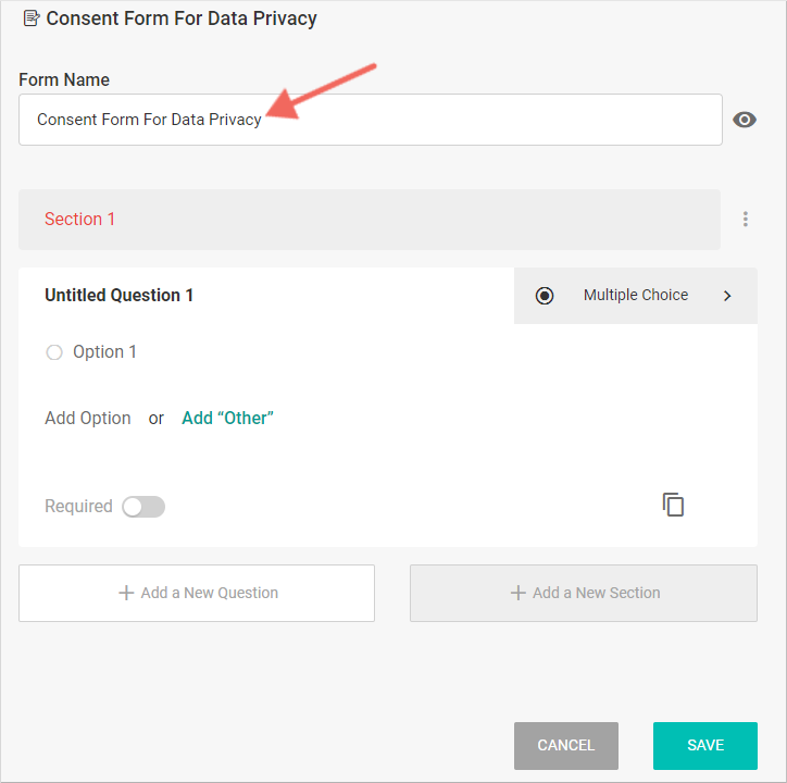 How Do I Add A Questionnaire To A Consent Form?